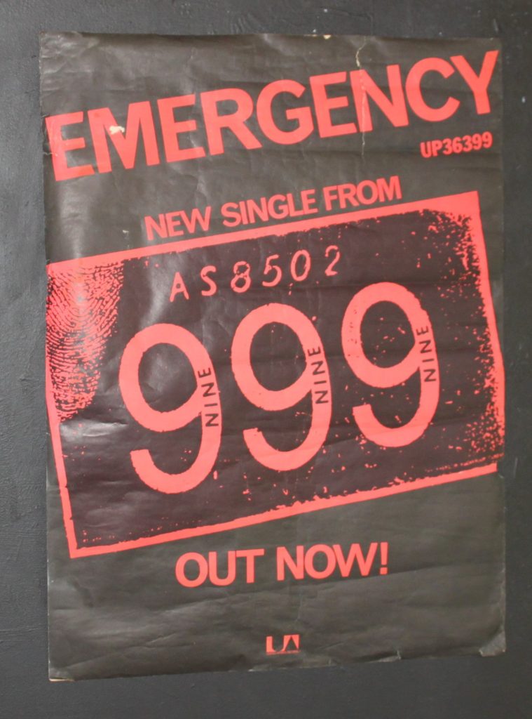 999 Emergency - punk rock posters